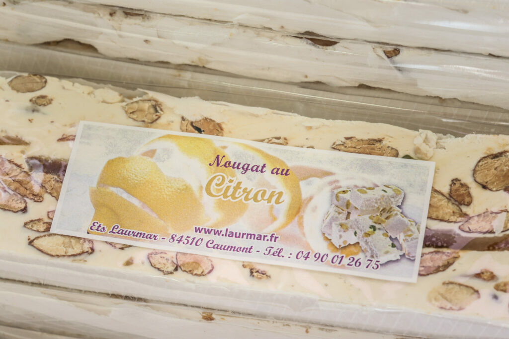 Nougat écorces citrons confites